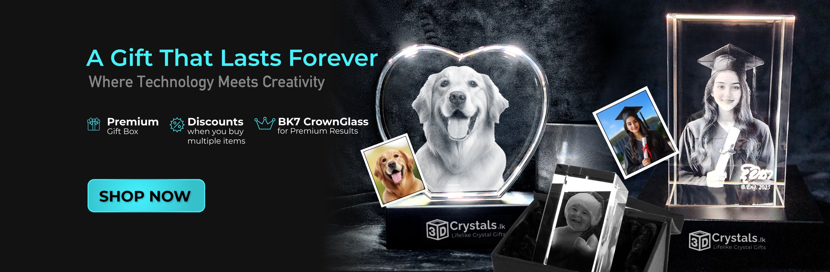 3D Photo Crystal Engravings - Personalized Premium Gifts – 3D Crystals